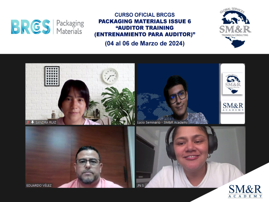 Curso Oficial BRCGS – Packaging Materials Versión 6: Entrenamiento para Auditor (Auditor ...