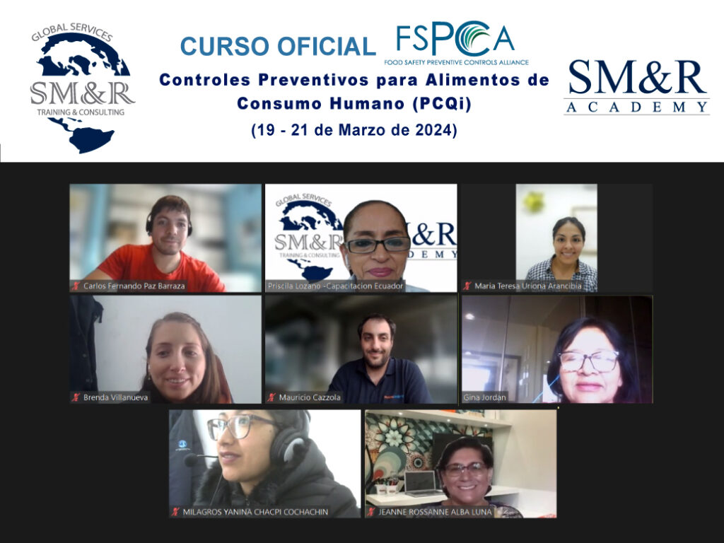 Curso Oficial FSPCA – Controles Preventivos para Alimentos de Consumo ...