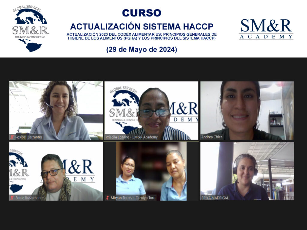 Curso Online – Actualización Sistema HACCP – Mayo 2024 – SM&R Training & Consulting – SM&R Academy
