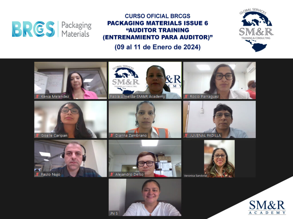 Curso Oficial BRCGS – Packaging Materials Versión 6: Entrenamiento para Auditor (Auditor ...