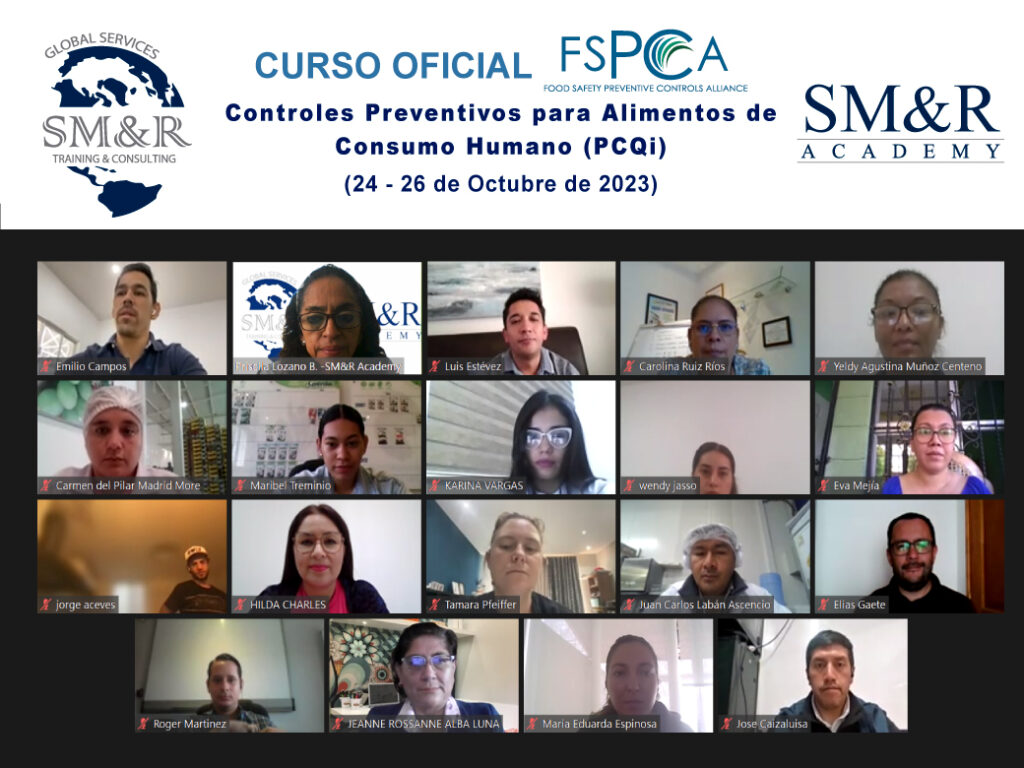 Curso Oficial FSPCA – Controles Preventivos para Alimentos de Consumo ...