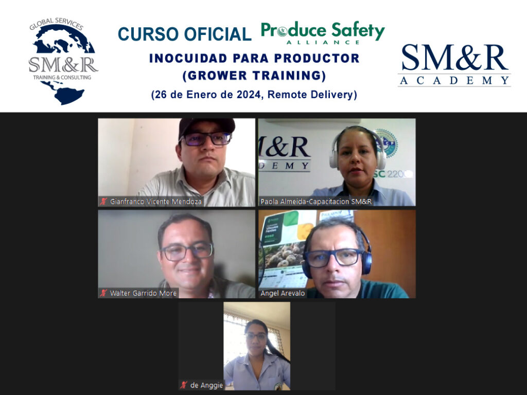 Curso Oficial PSA (Virtual en Vivo) – Inocuidad Productor de Productos ...
