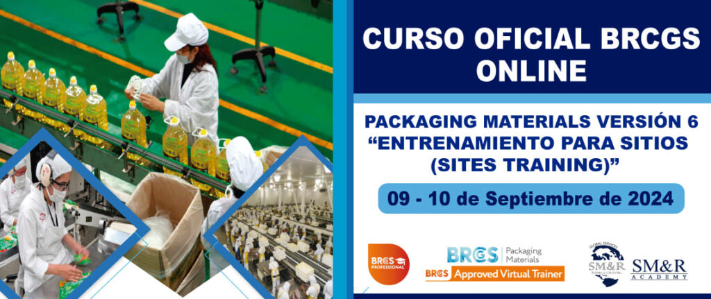 Curso Oficial BRCGS – Packaging Materials Versión 6 – Online – Chile: Entrenamiento para Sitios ...