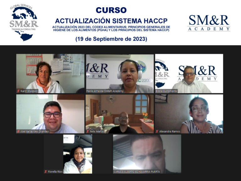 Curso Online – Actualización Sistema HACCP – Septiembre 2023 – SM&R Consultores