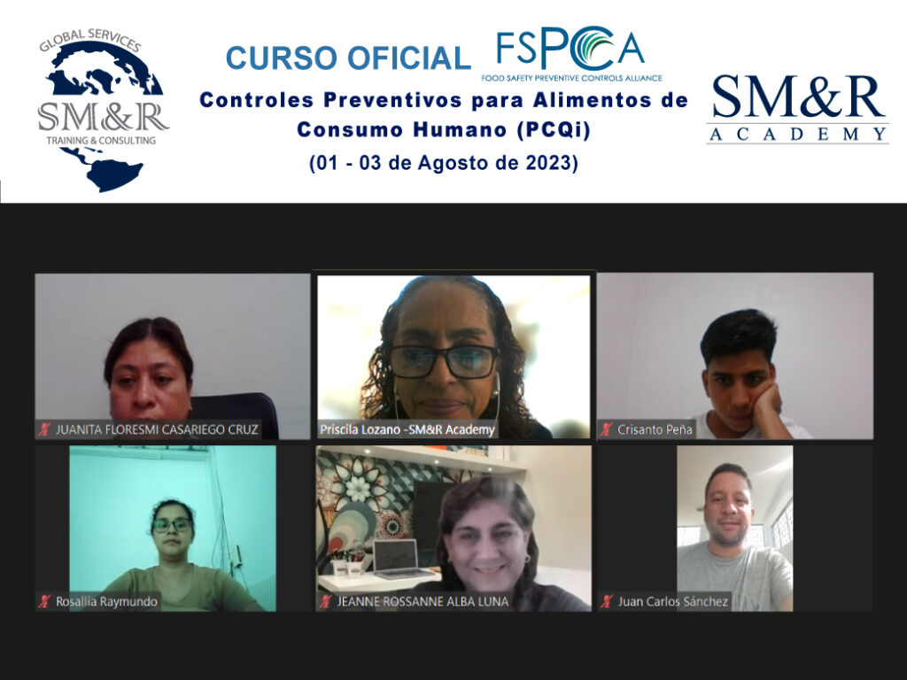 Curso Oficial FSPCA – Controles Preventivos para Alimentos de Consumo ...