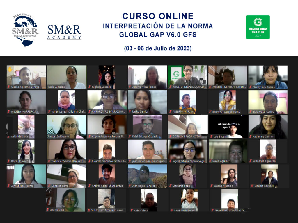 Curso Online – Interpretación de la Norma GlobalGap V6.0 GFS – Inhouse – Agosto -2023 – SM&R ...