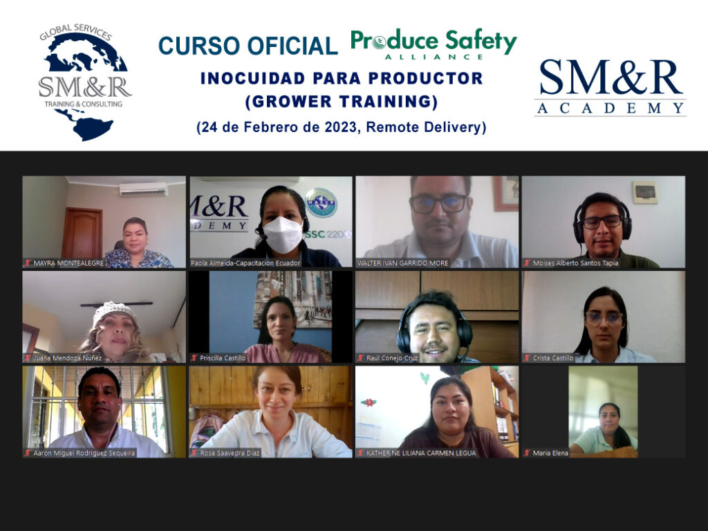 Curso Oficial PSA (Virtual en Vivo) – Inocuidad Productor de Productos ...