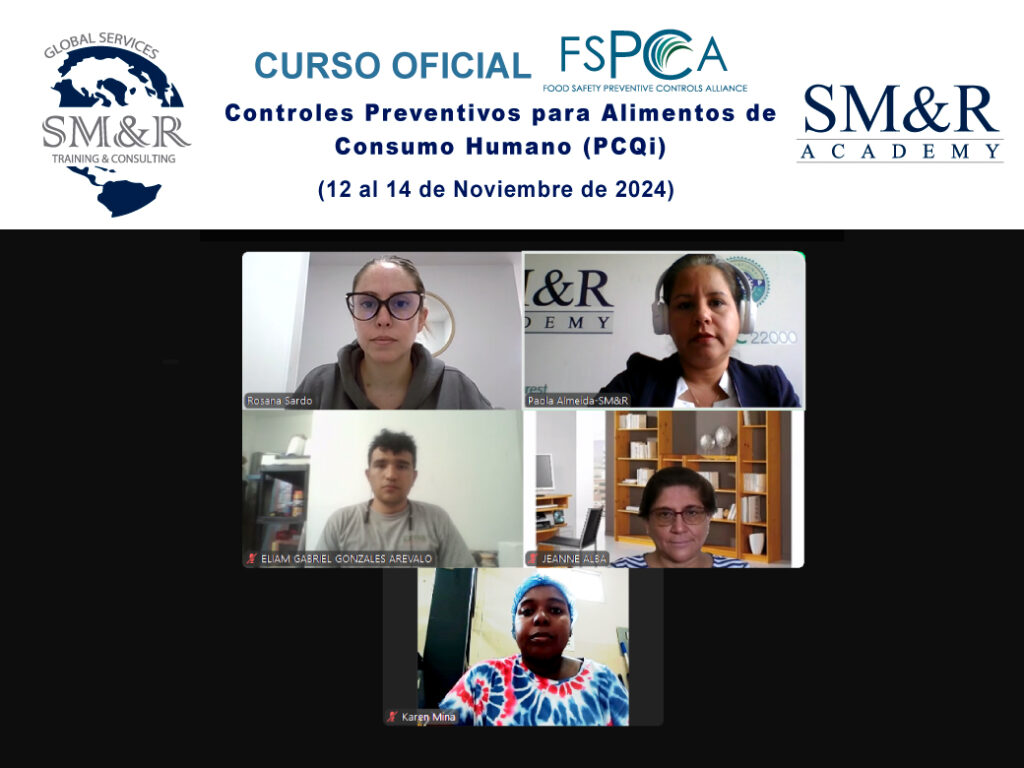 Curso Oficial FSPCA – Controles Preventivos para Alimentos de Consumo ...