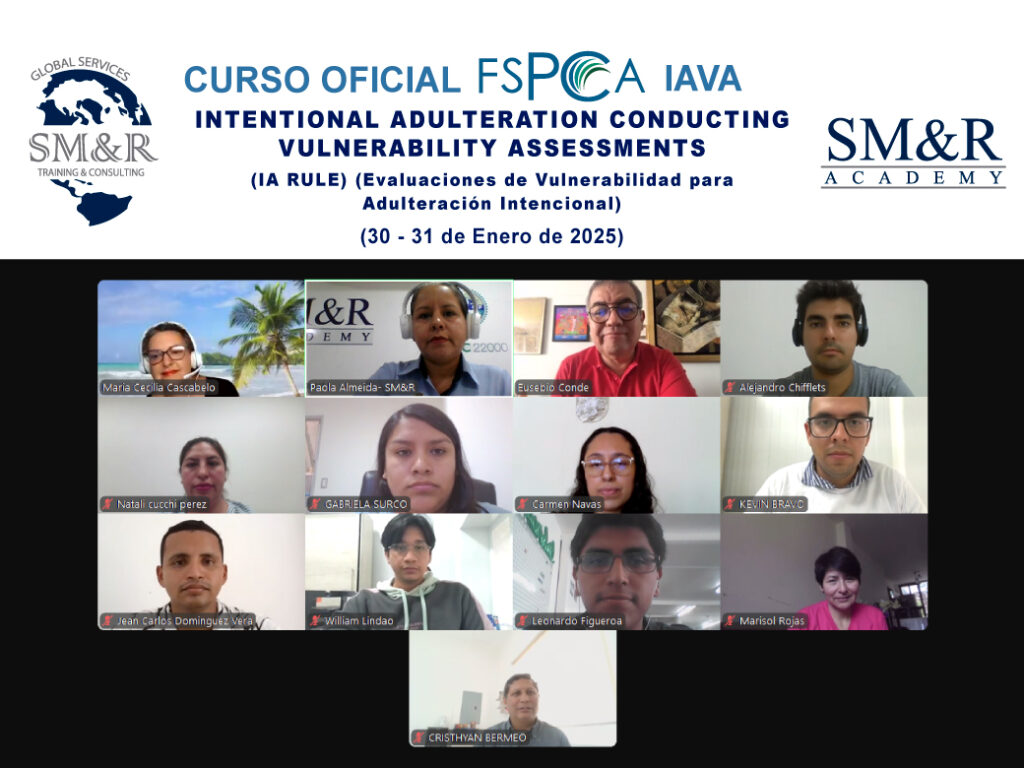 Curso Oficial FSPCA IAVA: Adulteracion Intencional – Food Defense ...