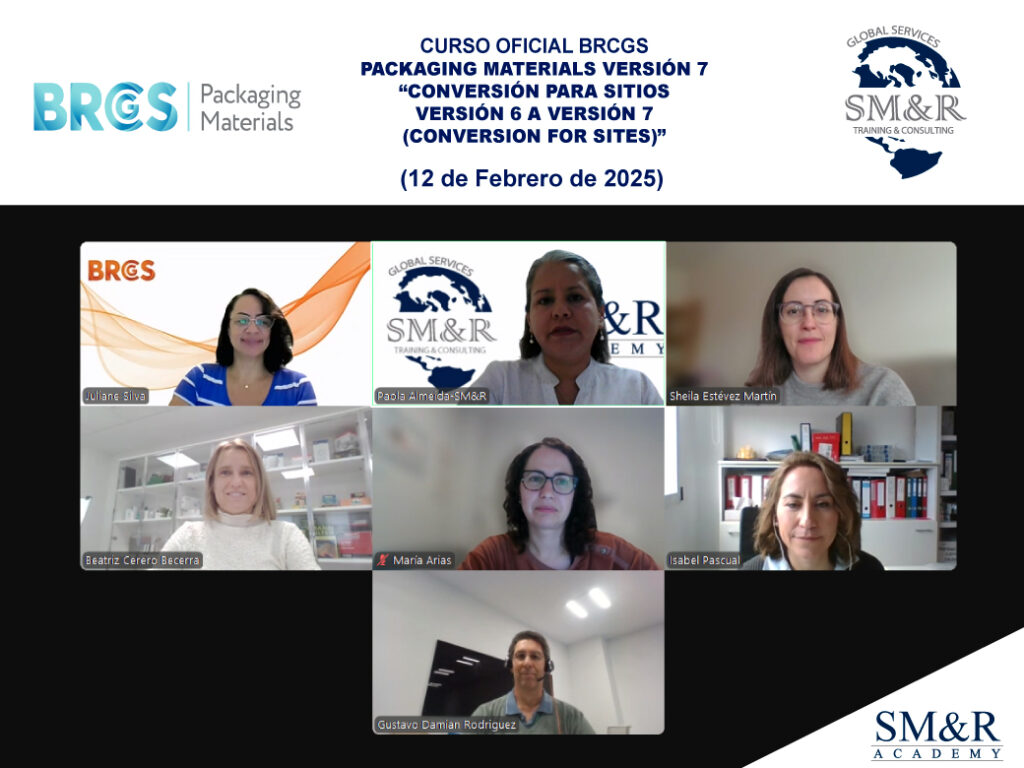 Curso Oficial BRCGS – Packaging Materials Versión 7: Conversión para Sitios versión 6 a versión ...