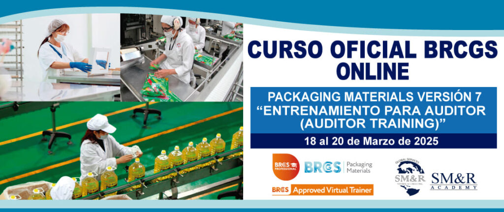 Curso Oficial BRCGS – Packaging Materials Versión 7 – Online – Perú: Entrenamiento para Auditor ...