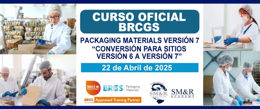Curso Oficial BRCGS – Packaging Materials Versión 7 – Presencial – España: Conversión para ...