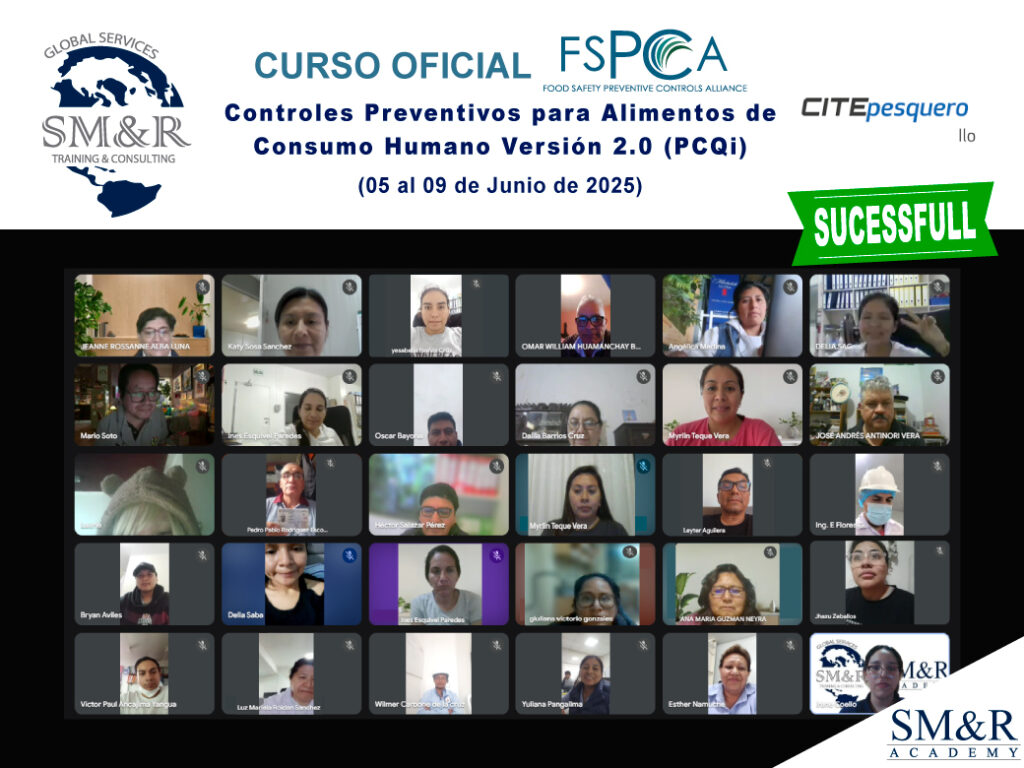 Curso Oficial FSPCA – Controles Preventivos para Alimentos de Consumo ...